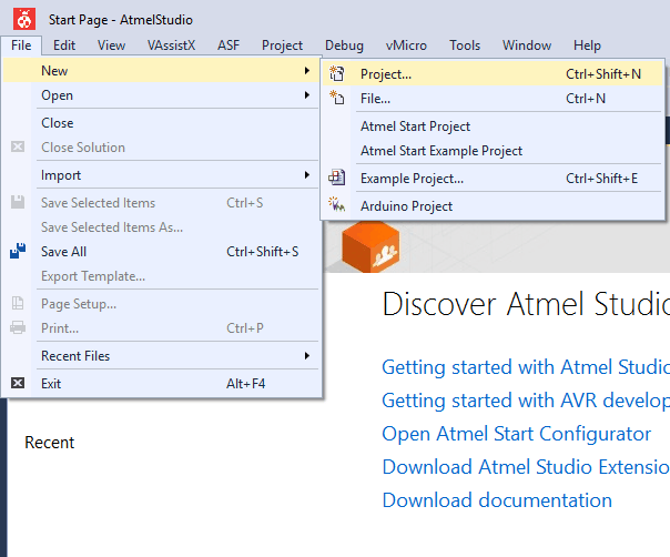 Getting Started With Atmel Studio
