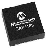 CAP1188 Capacitive Touch Sensor with LED Driver Datasheet