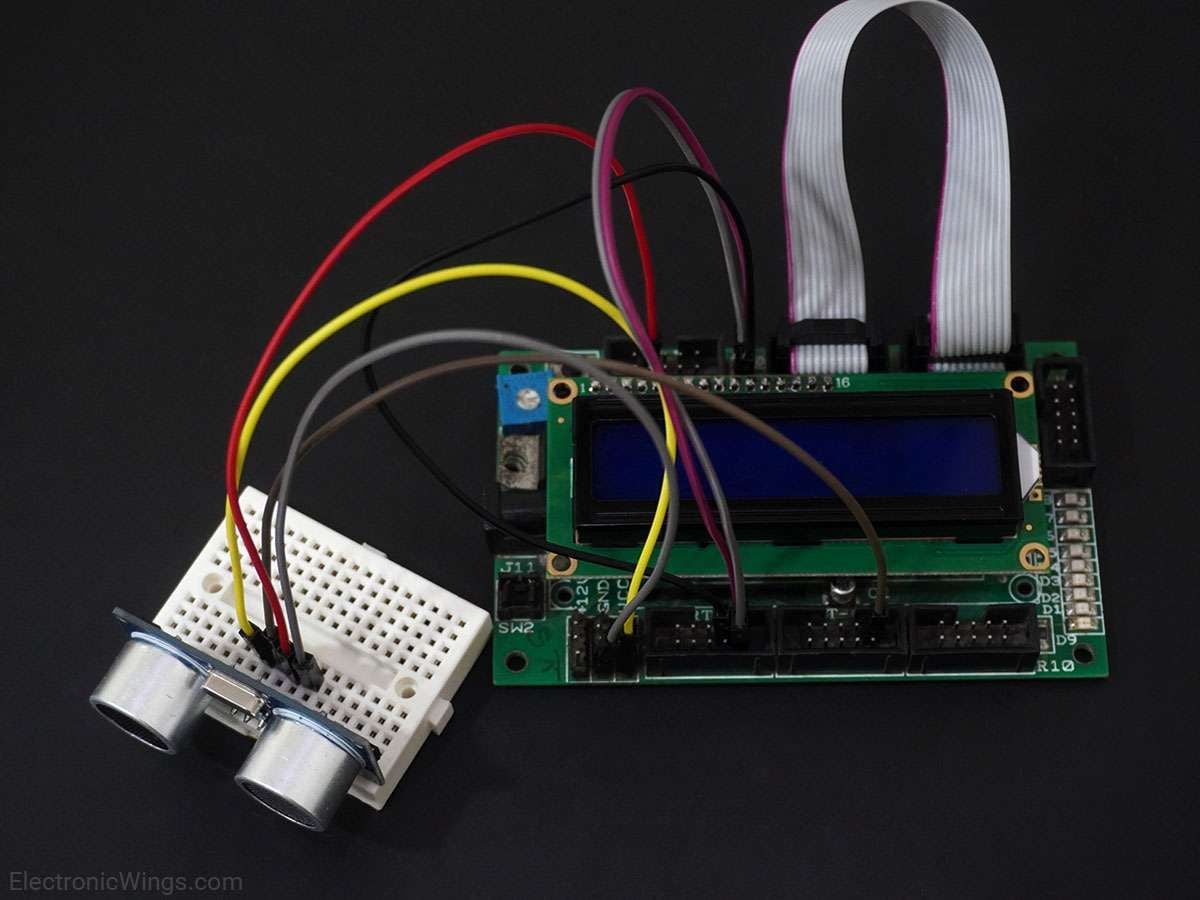 Ultrasonic Module HC-SR04 interfacing with AVR ATmega16/ATmega32