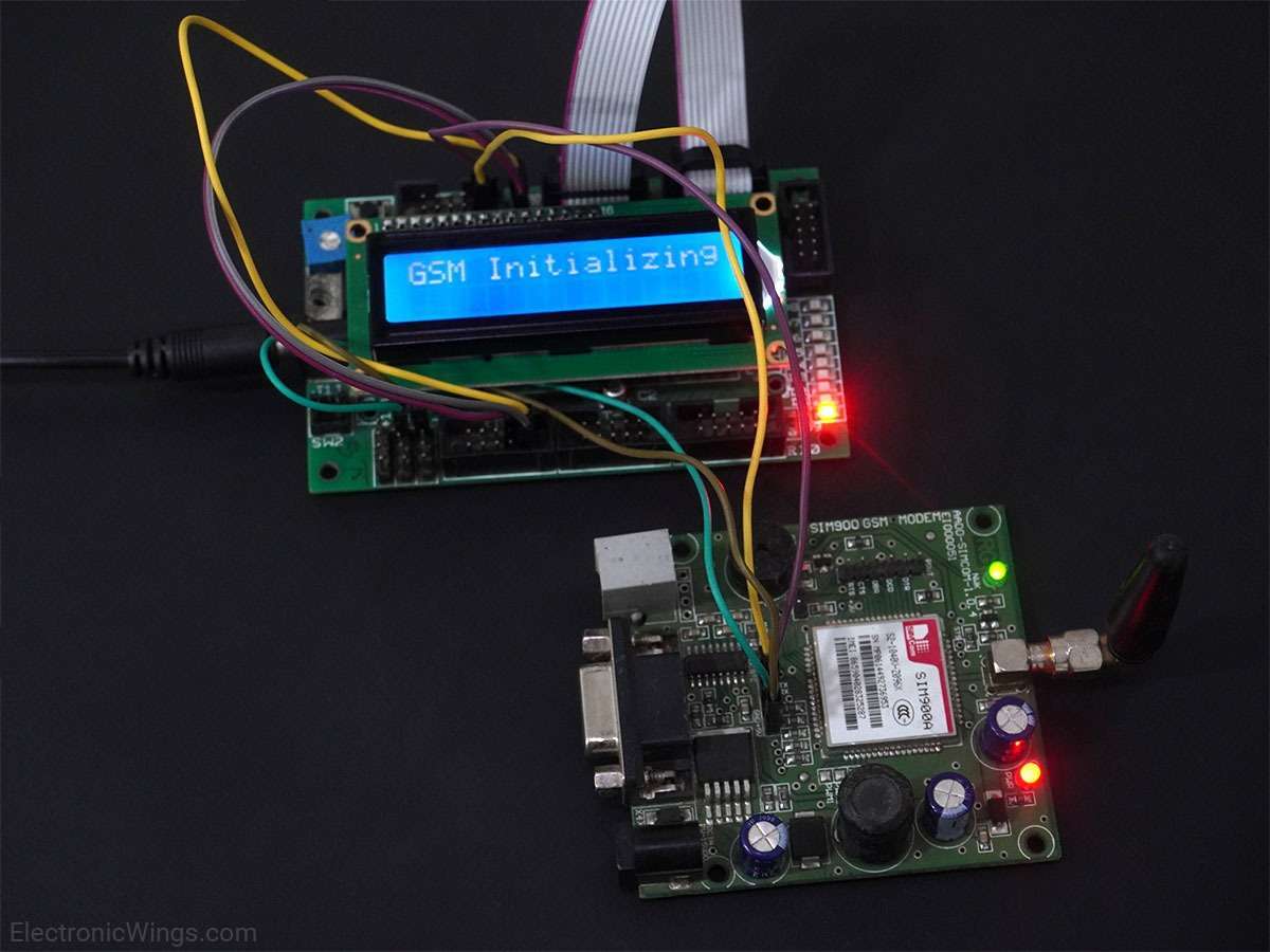 SIM900A GSM module Interfacing with AVR ATmega16/ATmega32 | AVR A..