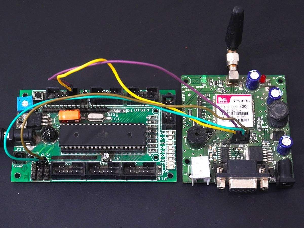 TCP Client using SIM900A GPRS and AVR ATmega16 | AVR ATmega Contr..