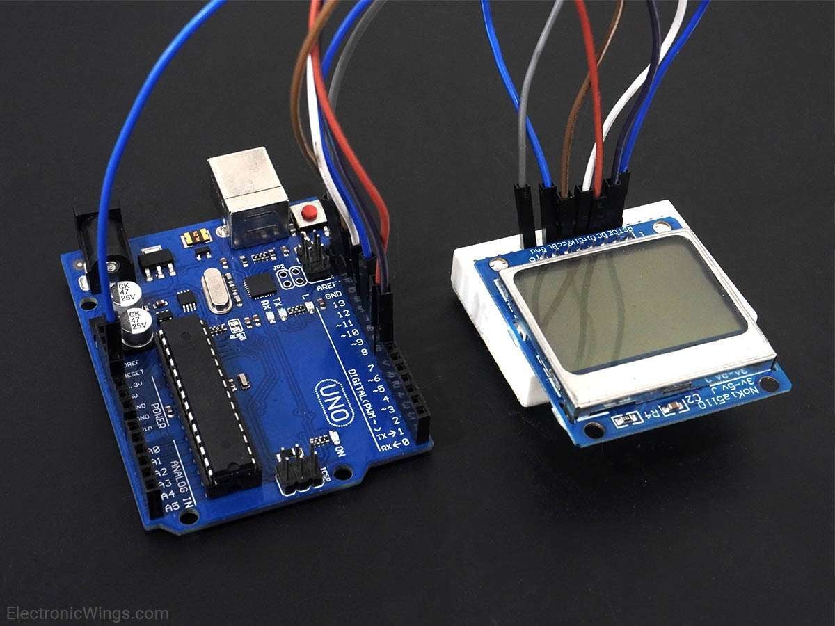 Nokia5110 Graphical Display Interfacing With Arduino UNO | Arduin..