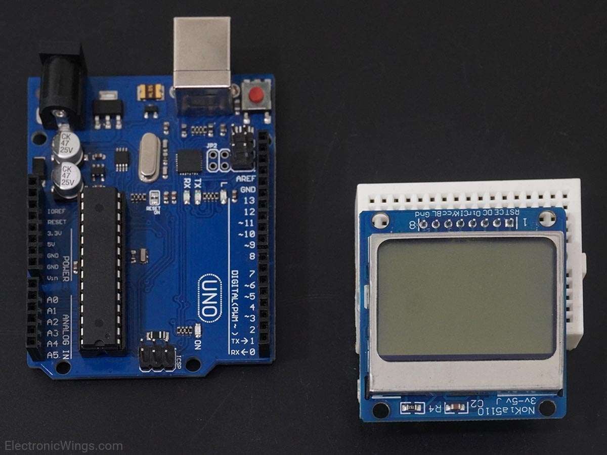 Nokia5110 Graphical Display Interfacing With Arduino UNO | Arduin..