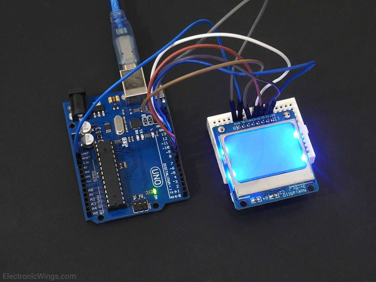 Nokia5110 Graphical Display Interfacing With Arduino UNO | Arduin..