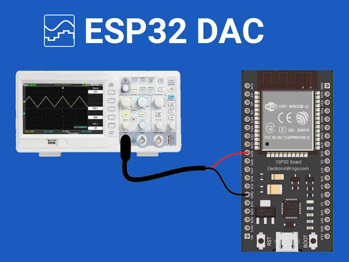 DAC (Digital to Analog converter) ESP32 | ESP32