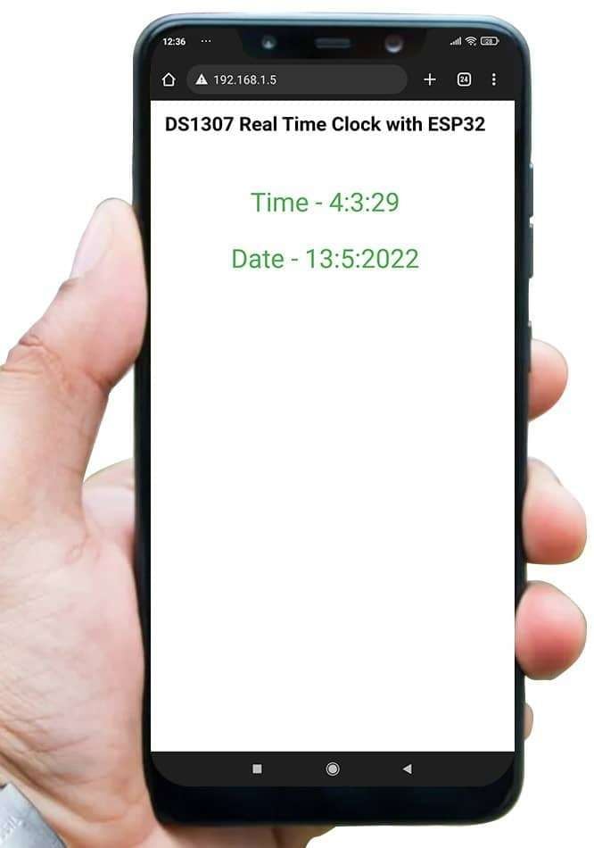 RTC DS1307 Interfacing with ESP32 | ESP32