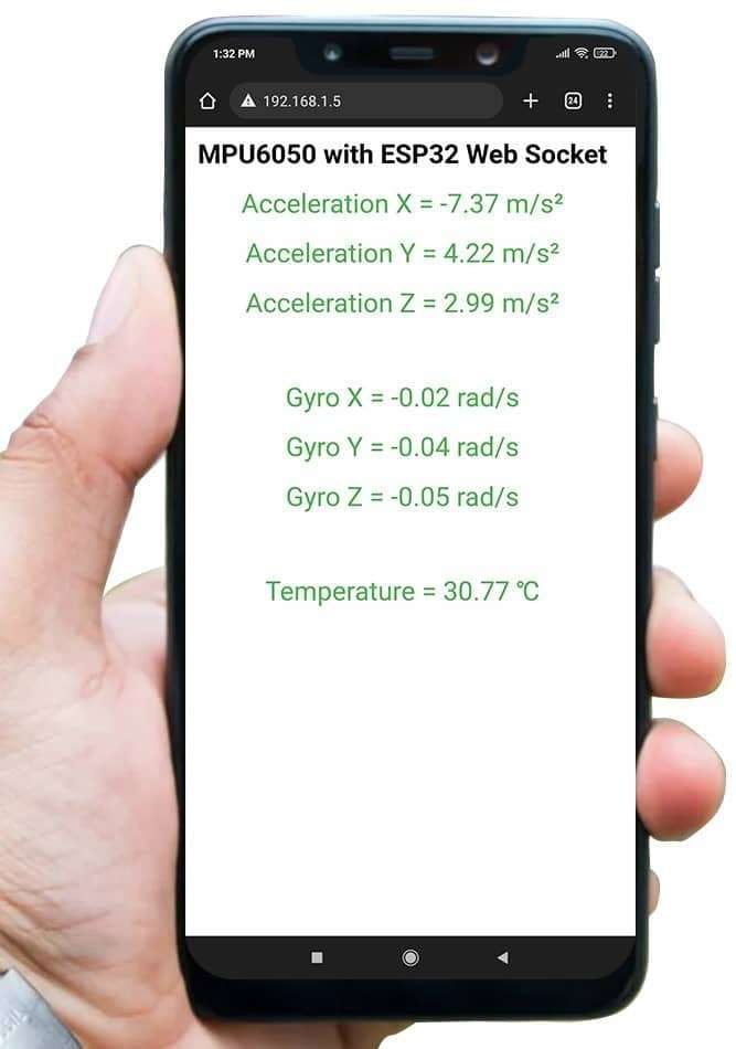 MPU6050 Gyroscope Interfacing with ESP32 | ESP32
