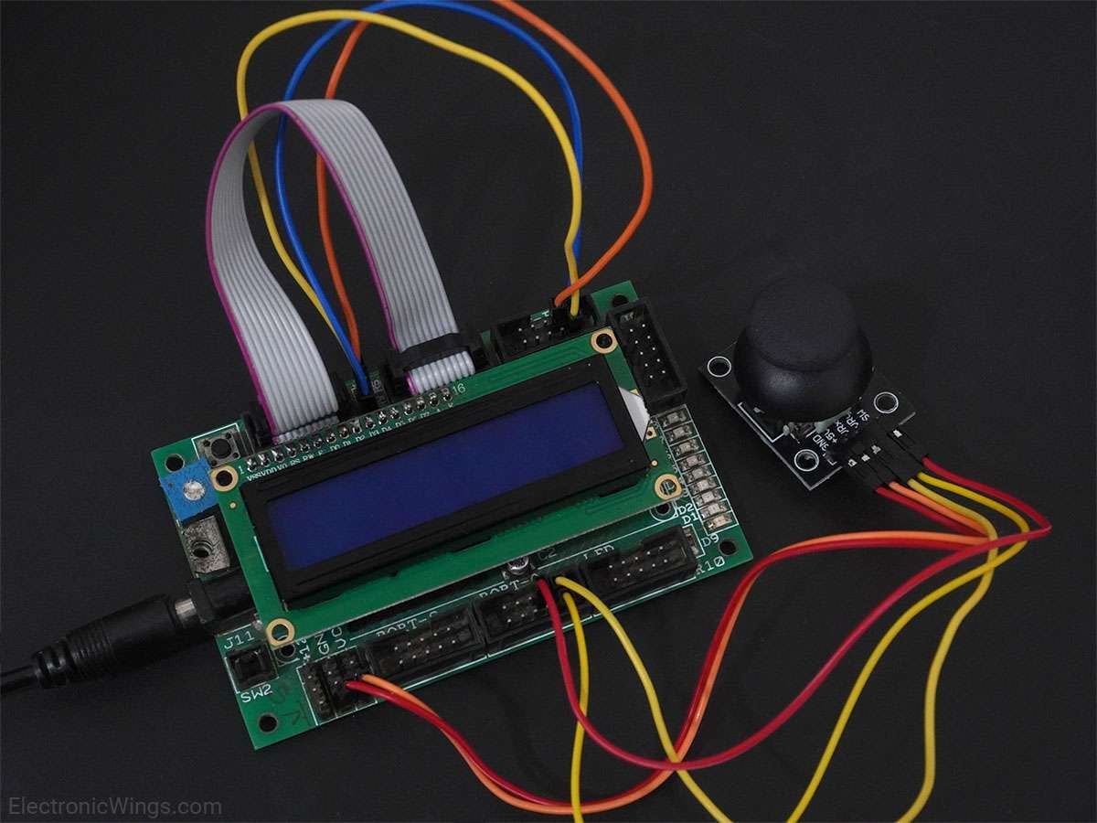Analog Joystick interface with AVR ATmega16/ATmega32 | AVR ATmega..