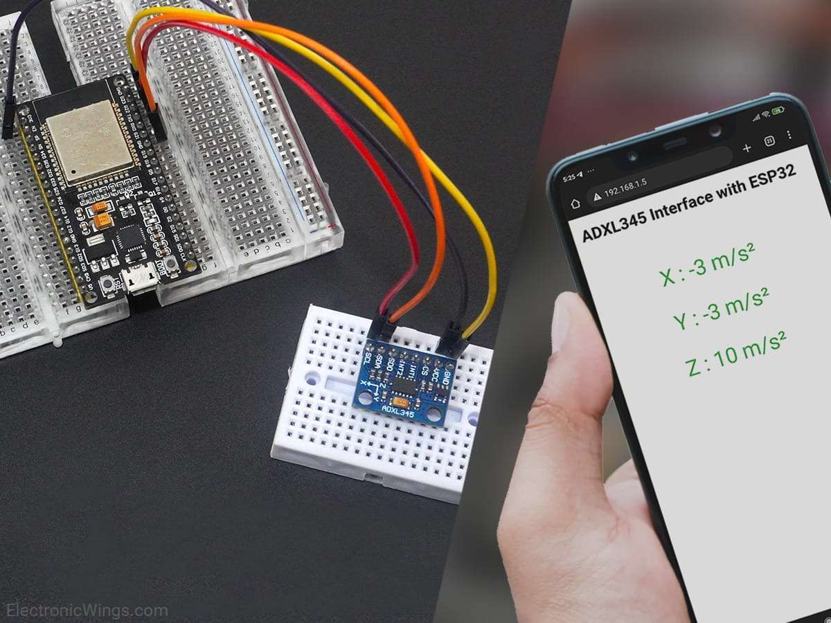 ADXL345 Accelerometer Interfacing with ESP32 | ESP32