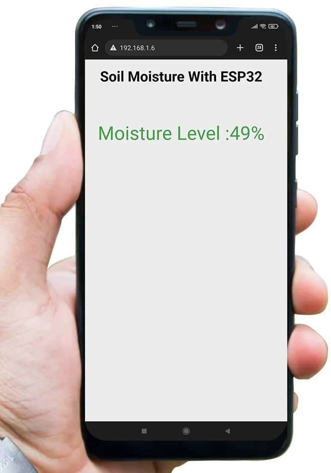 Soil Moisture Sensor Interfacing with ESP32 | ESP32