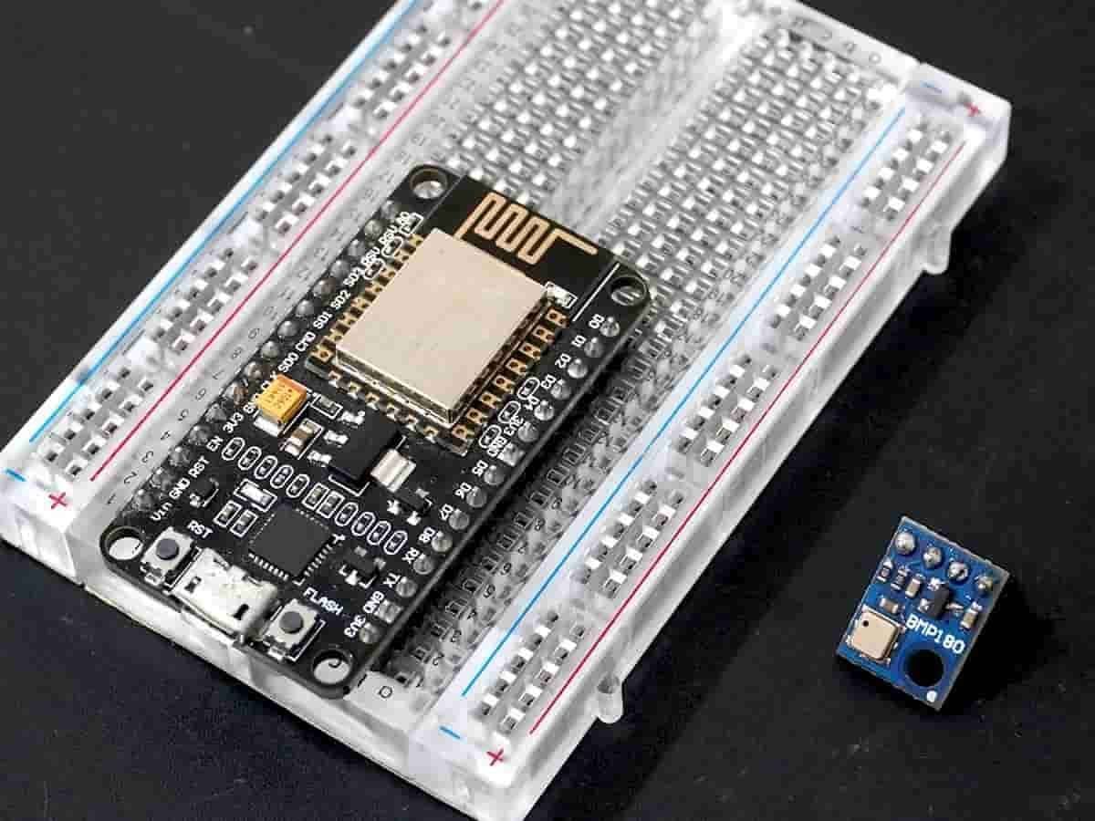 BMP180 Barometer Sensor Interfacing with NodeMCU | NodeMCU