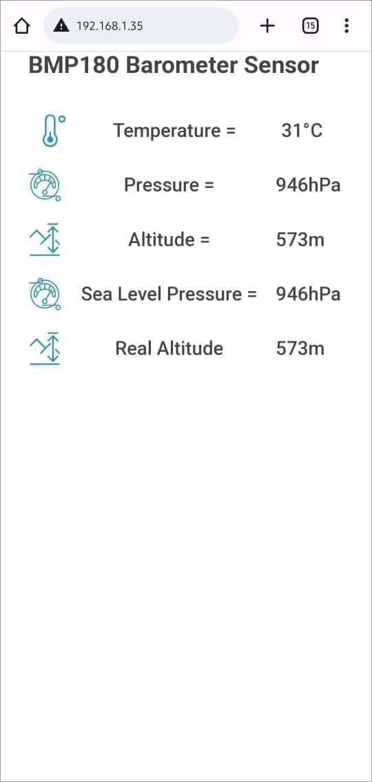BMP180 Barometer Sensor Interfacing with NodeMCU | NodeMCU