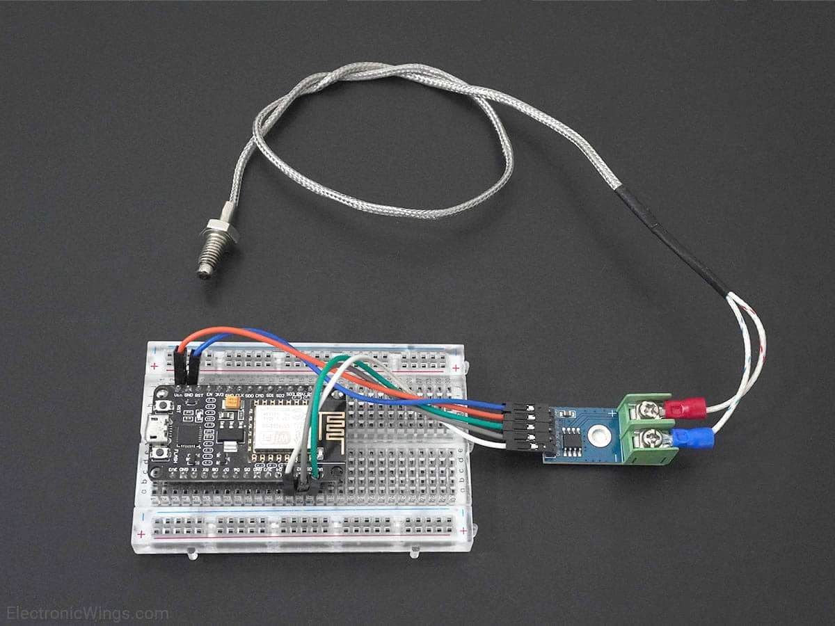 Thermocouple Sensor Interfacing with NodeMCU | NodeMCU