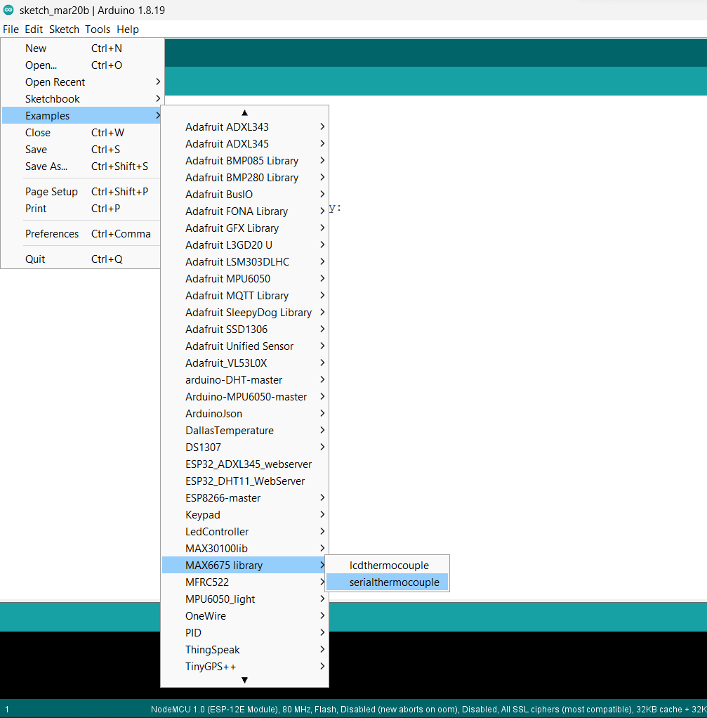 Thermocouple Sensor Interfacing with NodeMCU | NodeMCU