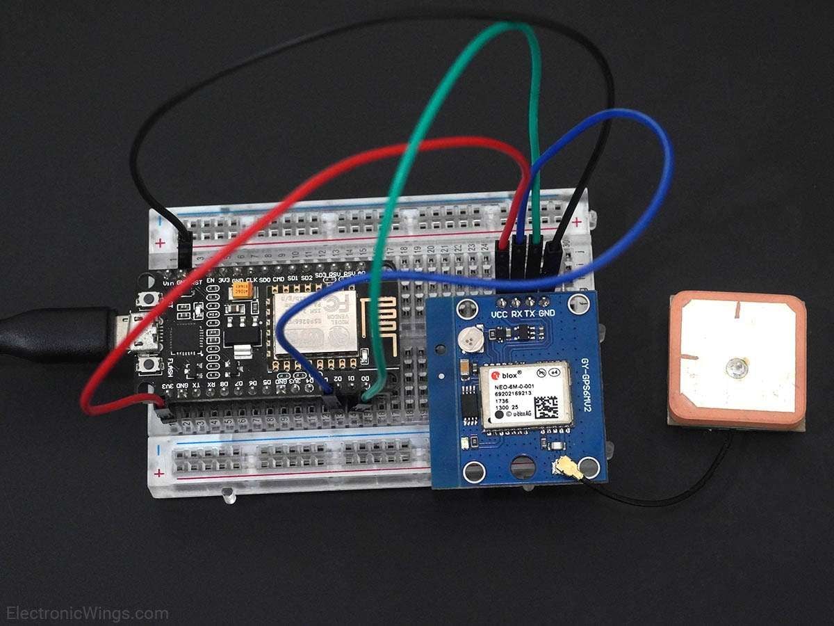GPS Module Interfacing with NodeMCU | NodeMCU