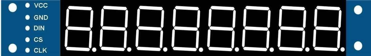 MAX7219 7-Segment Display Interfacing with NodeMCU | NodeMCU