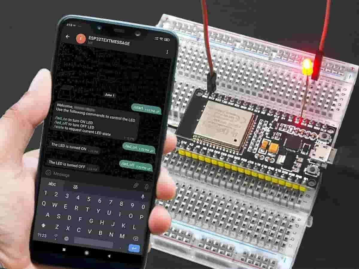 Control the LED using Telegram message and ESP32 | ESP32