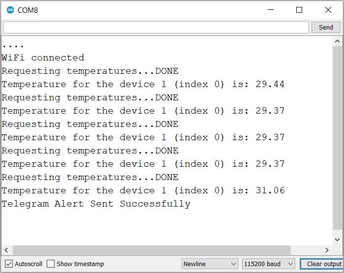 Temperature Alert on Telegram using ESP32 | ESP32