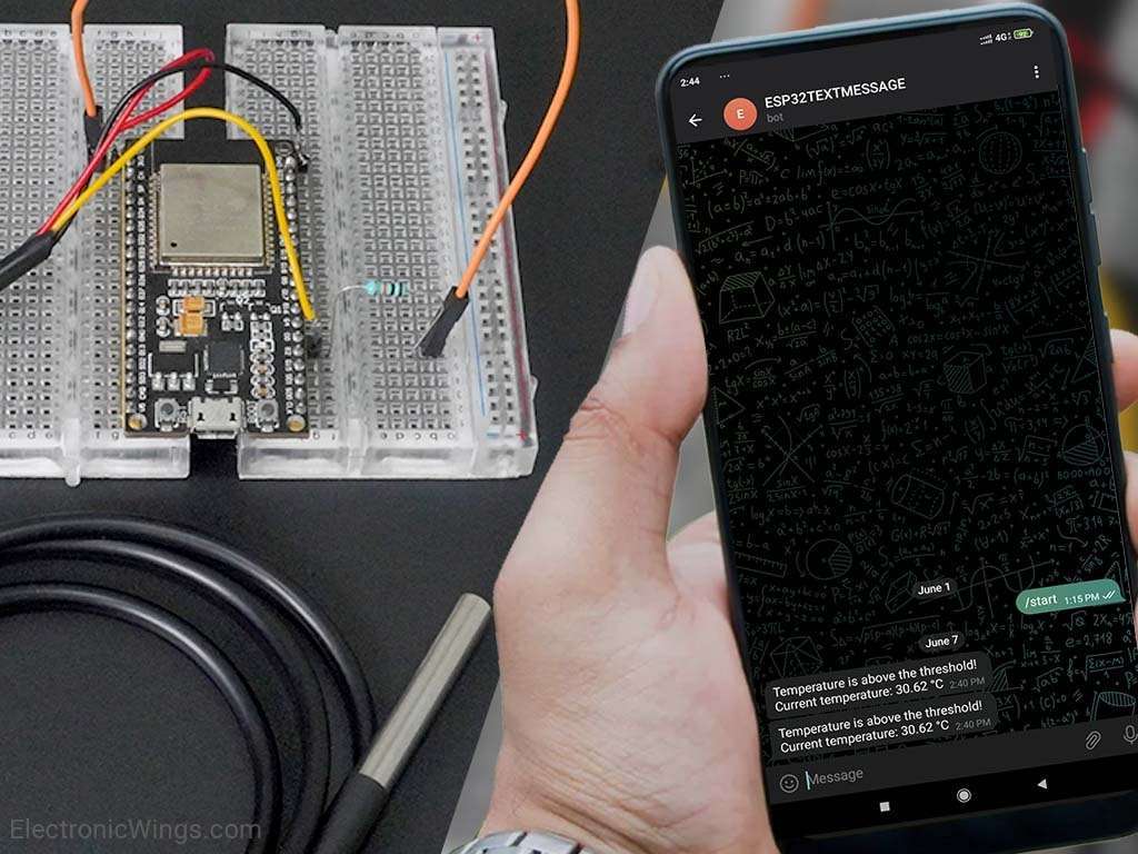 Temperature Alert on Telegram using ESP32 | ESP32
