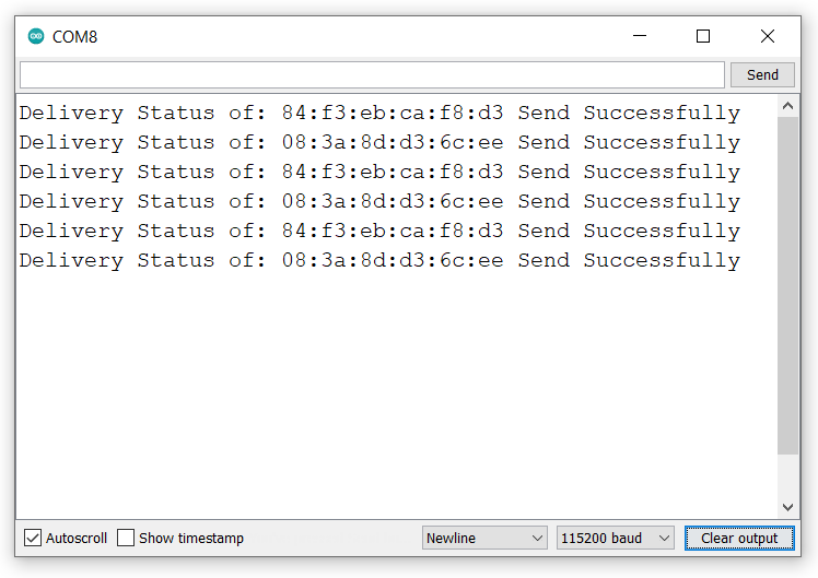 ESP-NOW ESP8266 One to Many Send the data from one board to multi..