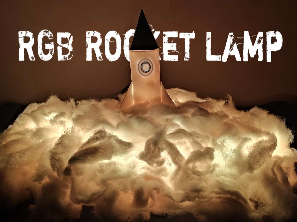 RGB Rocket Lamp Controlled with mobile via HC-05 bluetooth | proj..