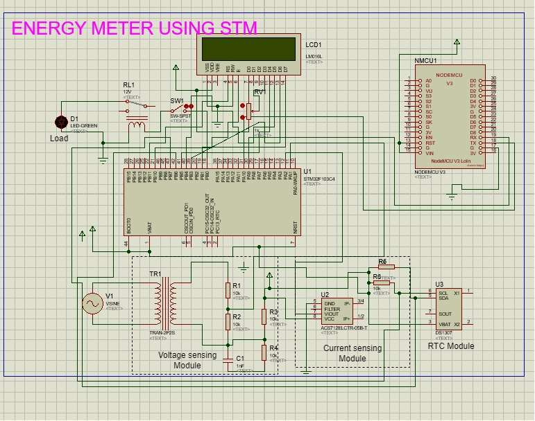 Energy Meter with STM Controller | project