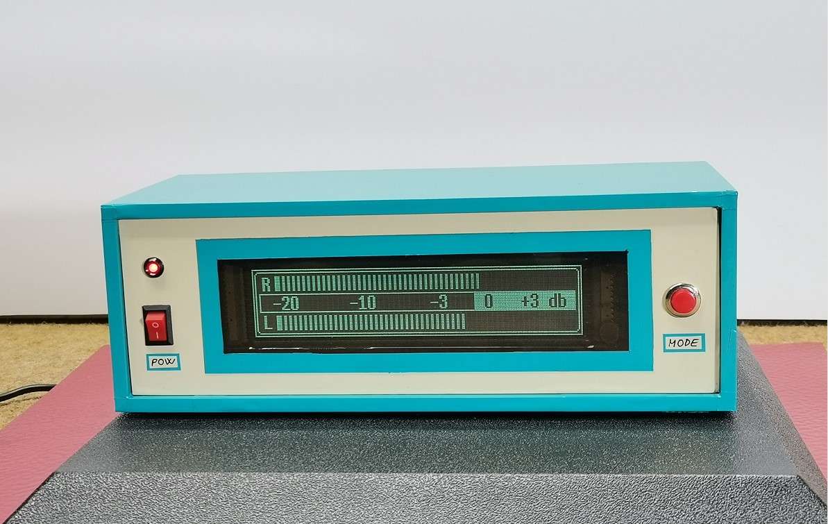 Arduino Bar graph Stereo VU meter on VFD display GP1287 | project