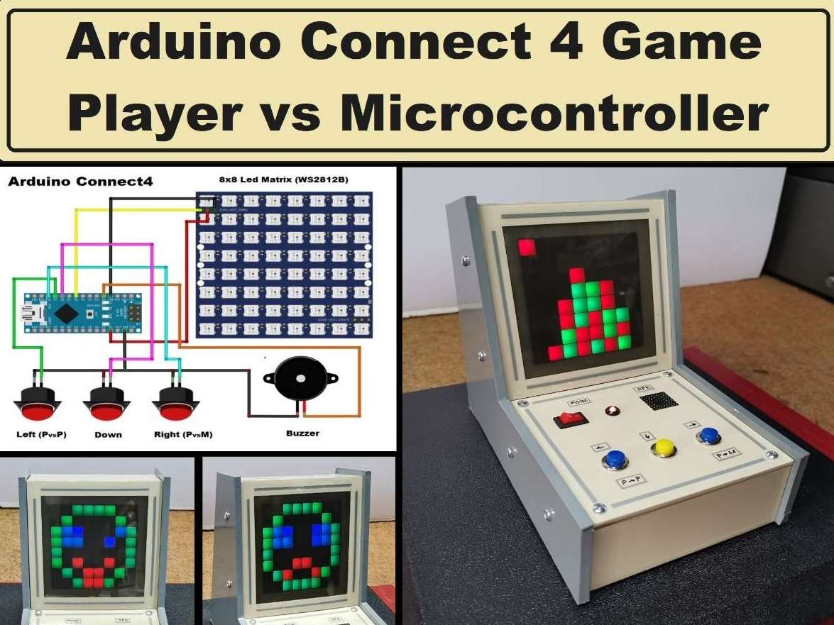 Arduino Connect4 Game- Human vs Microcontroller | project