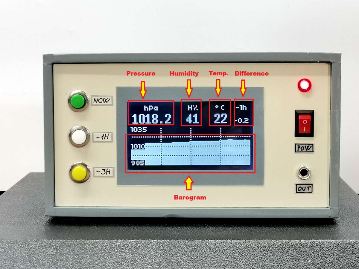 DIY Digital Barograph with BME280 and ESP32 - 24 Hour Pressure Tr..