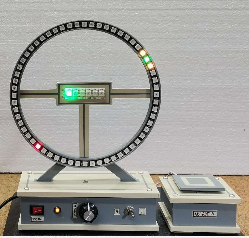 Mini Cyclone Game on WS2812 LED Ring and Arduino Nano | project