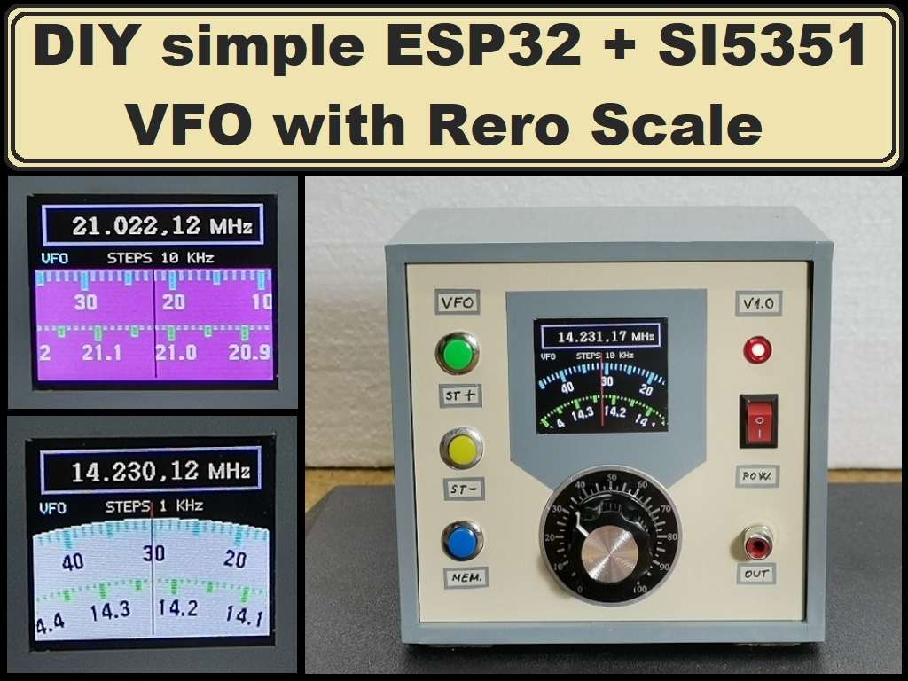 Universal VFO 10 KHz-160 MHz with Retro Analog Scale (variable fr..