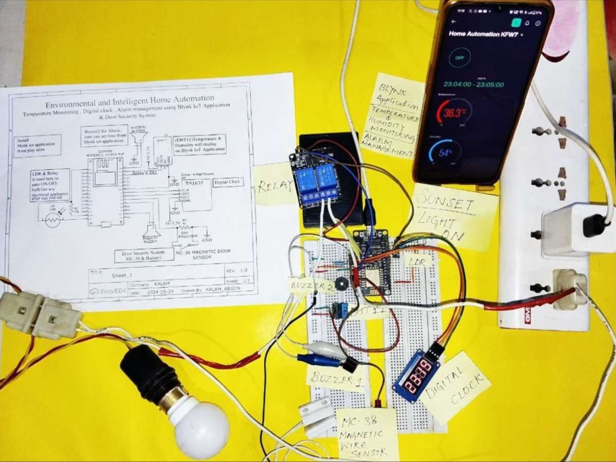 Environmental and Intelligent Home Automation System | project