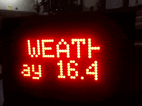 Automatic Weather Monitoring System Using LED Matrix Display | pr..