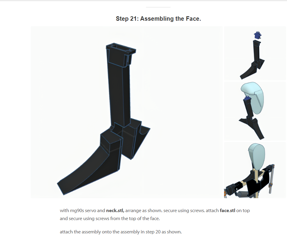 3D Printed HUMANOID ROBOT With Face Tracking Based on Arduino Uno..