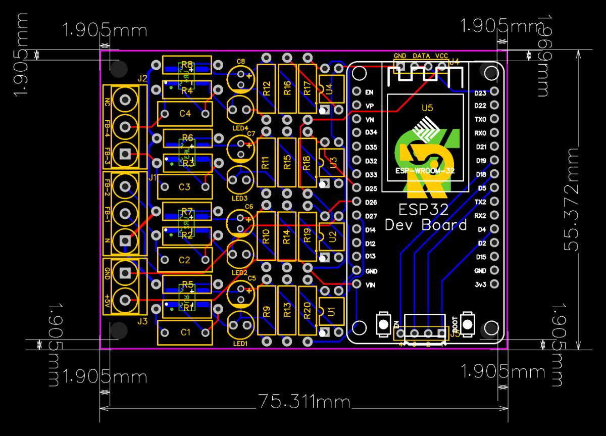 4 Channel Home Automation with CADIO | project