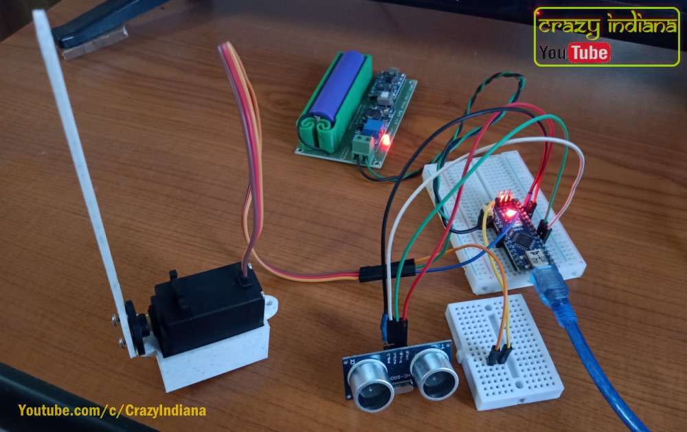 DIY Contactless Smart Dustbin | project