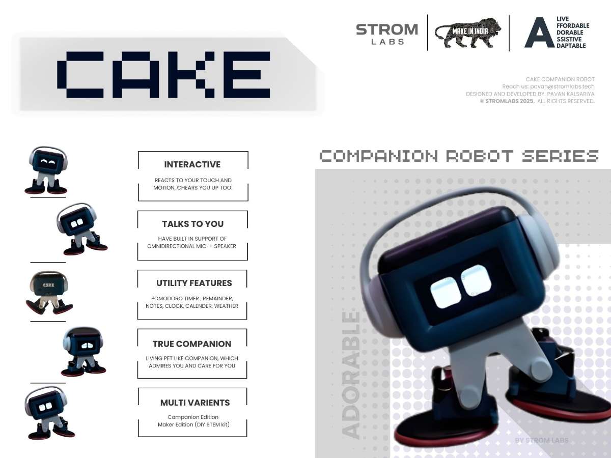 CAKE-ESP32 POWERED COMPANION ROBOT | project